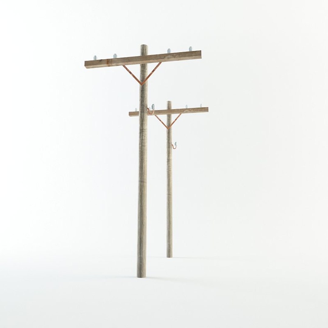 3d Pole Electric Model