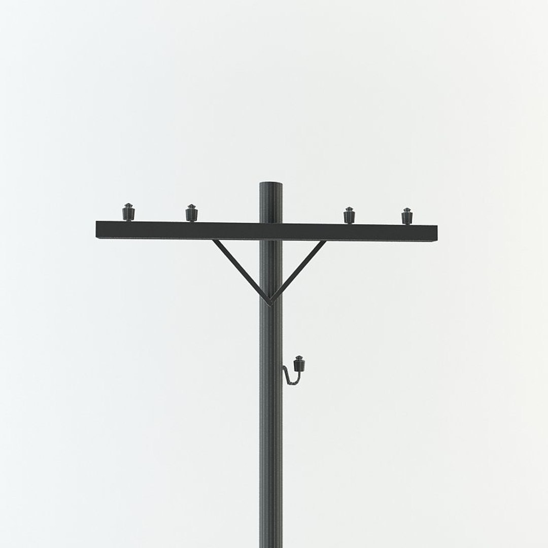 3d Pole Electric Model