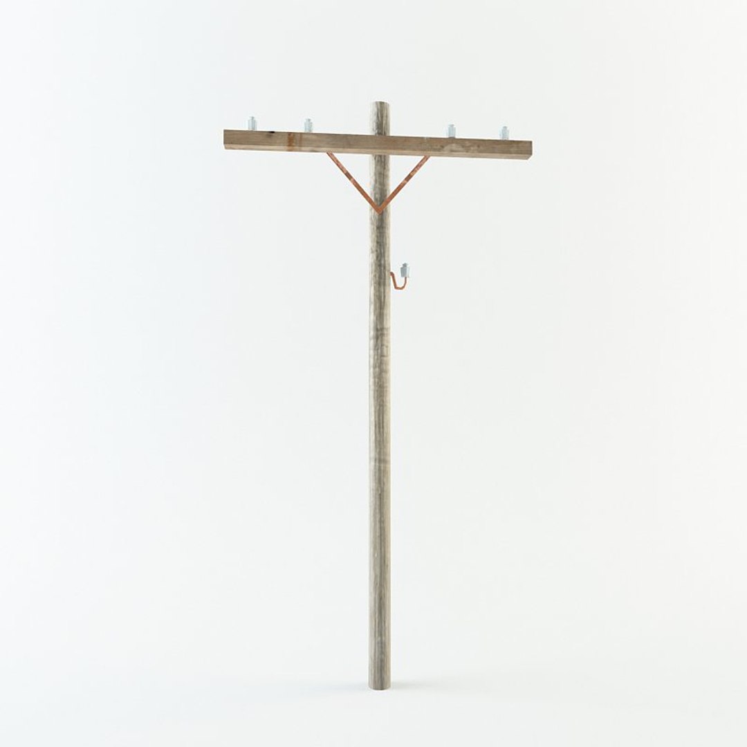 3d Pole Electric Model