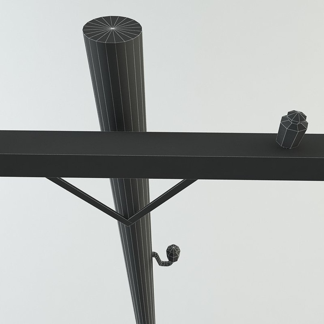 3d Pole Electric Model