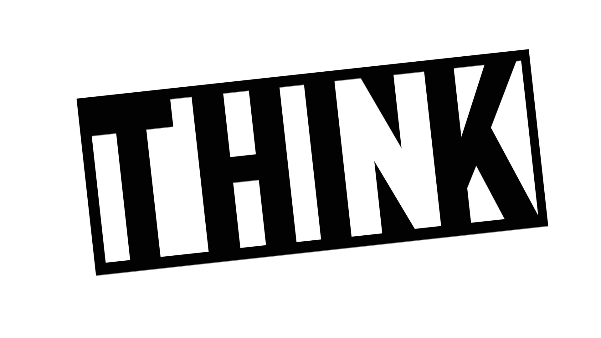 Poster Think 3D Model - TurboSquid 1964197