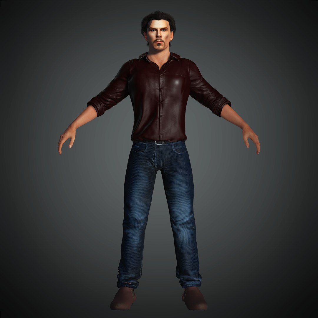 Benedict Cumberbatch 2 3D Rigged Model Ready For Animation 3D Model ...