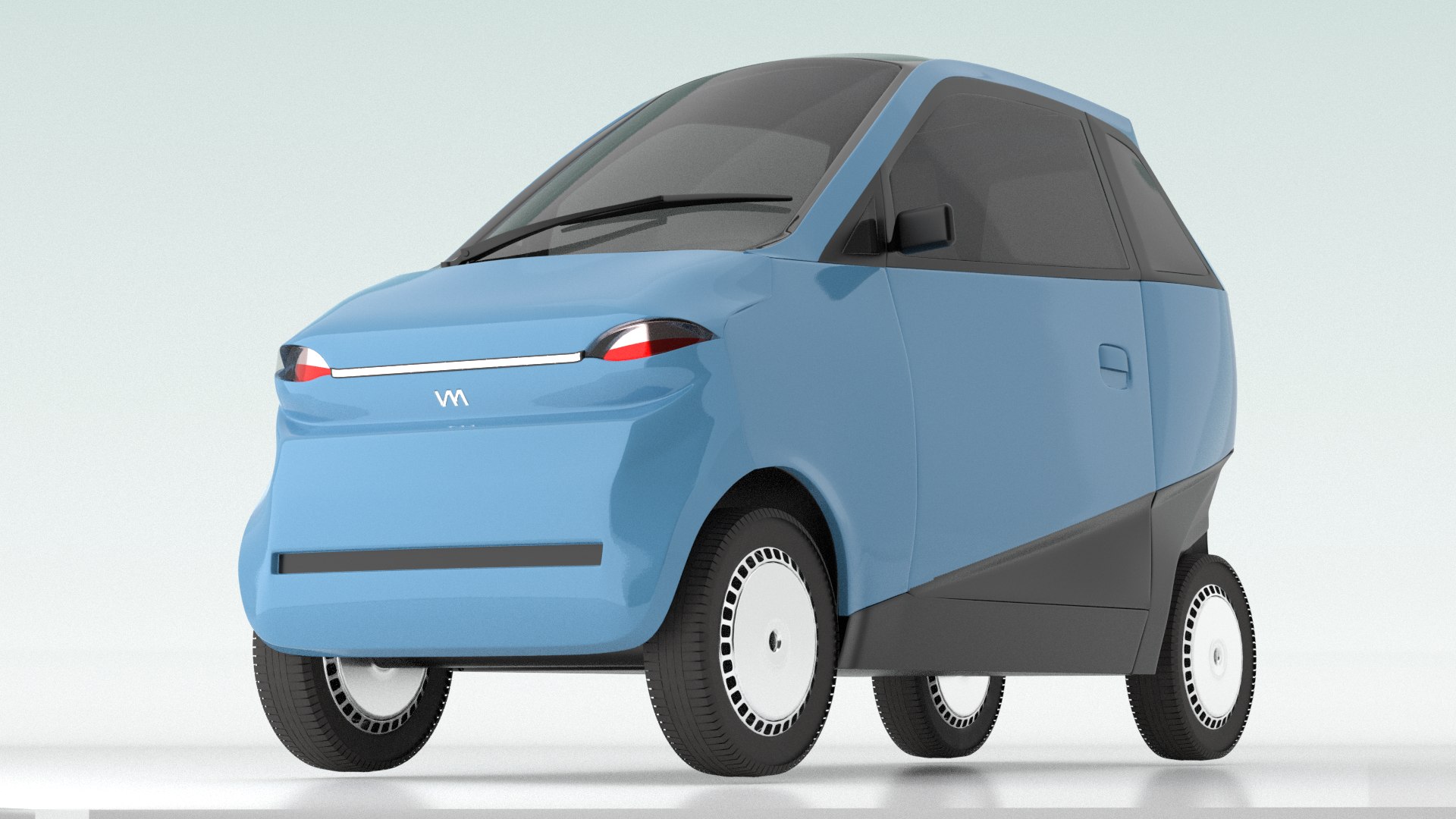 Vayve Mobility EVA Sky Blue 3D Model - TurboSquid 2204094