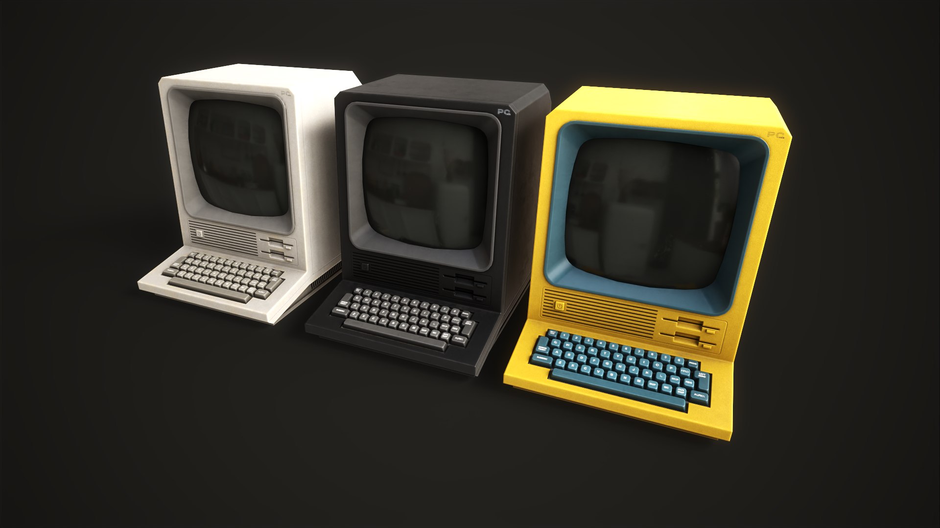 Retro Terminal 3D Model - TurboSquid 2185393