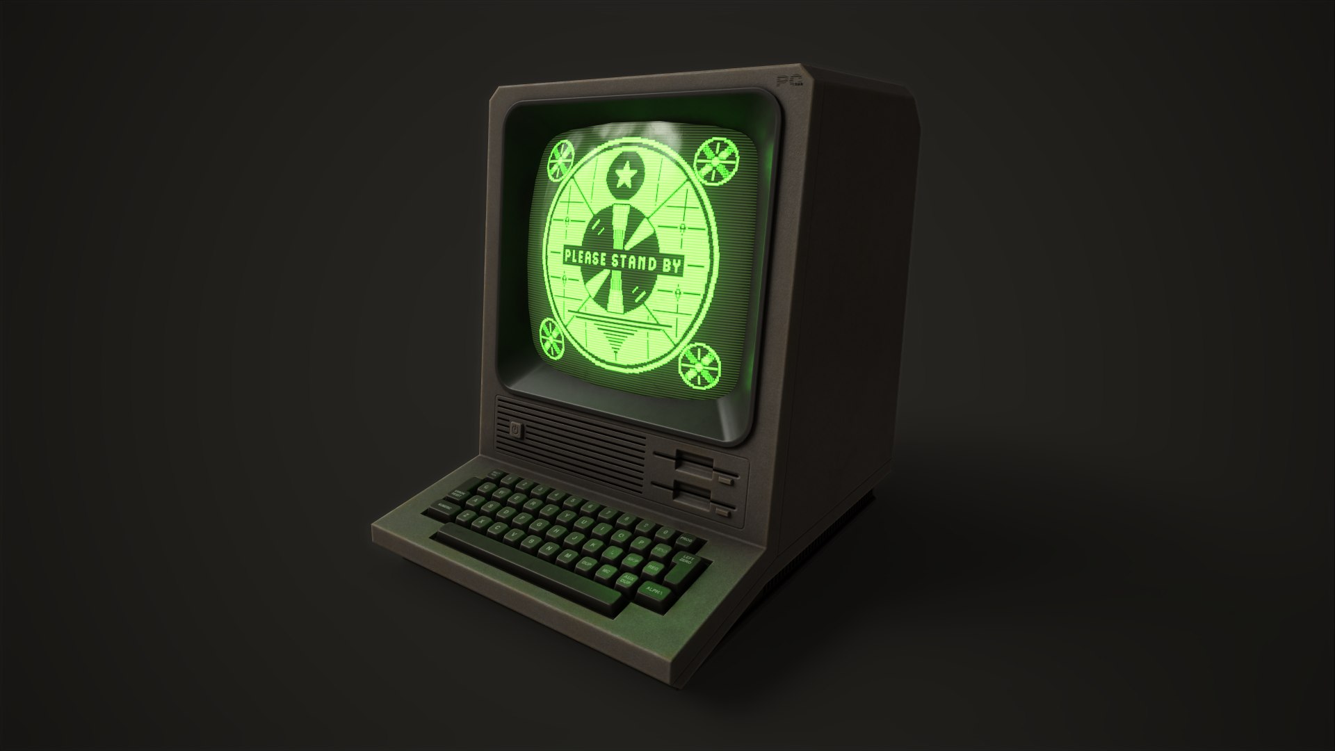 Retro Terminal 3D Model - TurboSquid 2185393