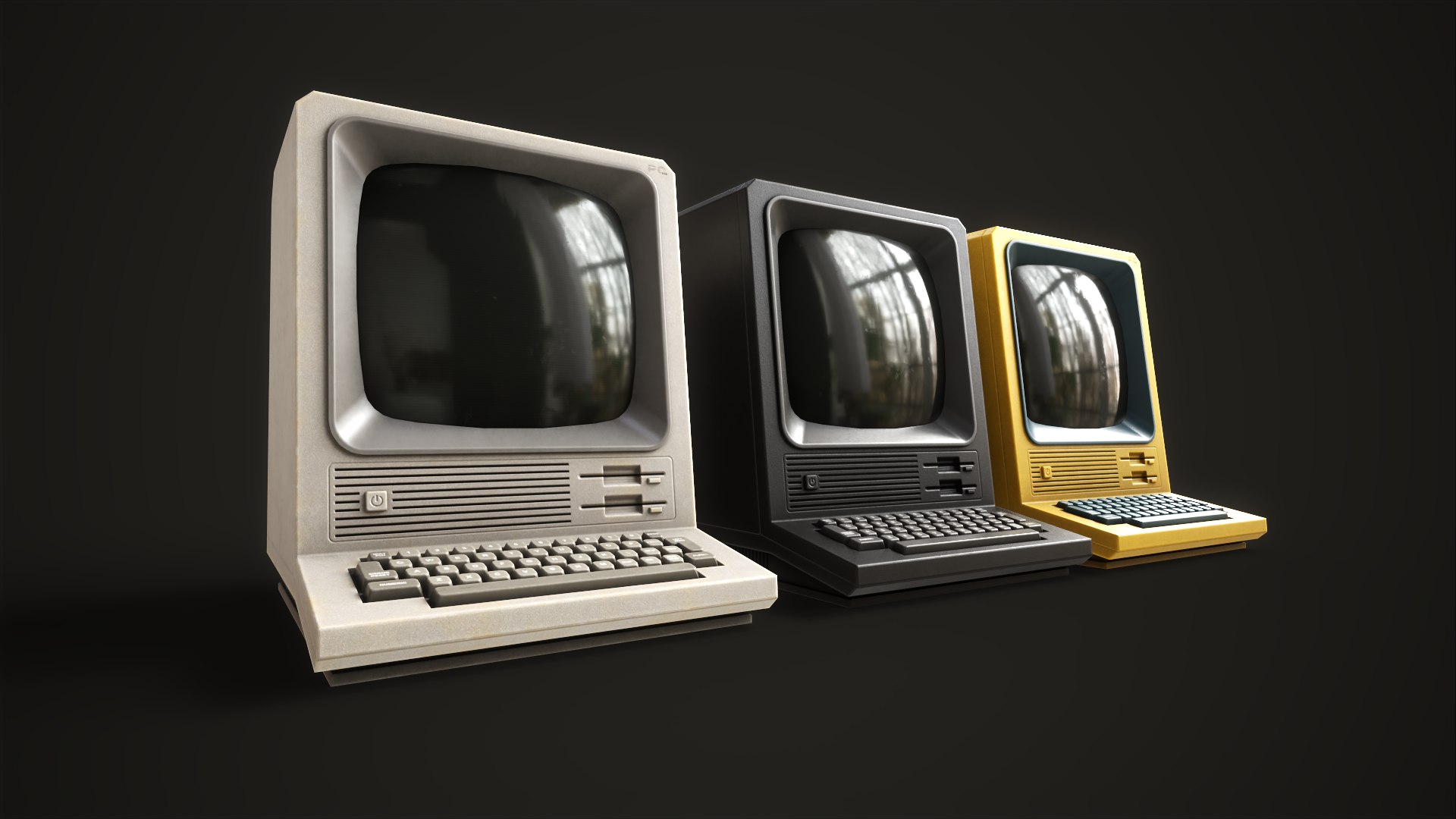 Retro Terminal 3D Model - TurboSquid 2185393