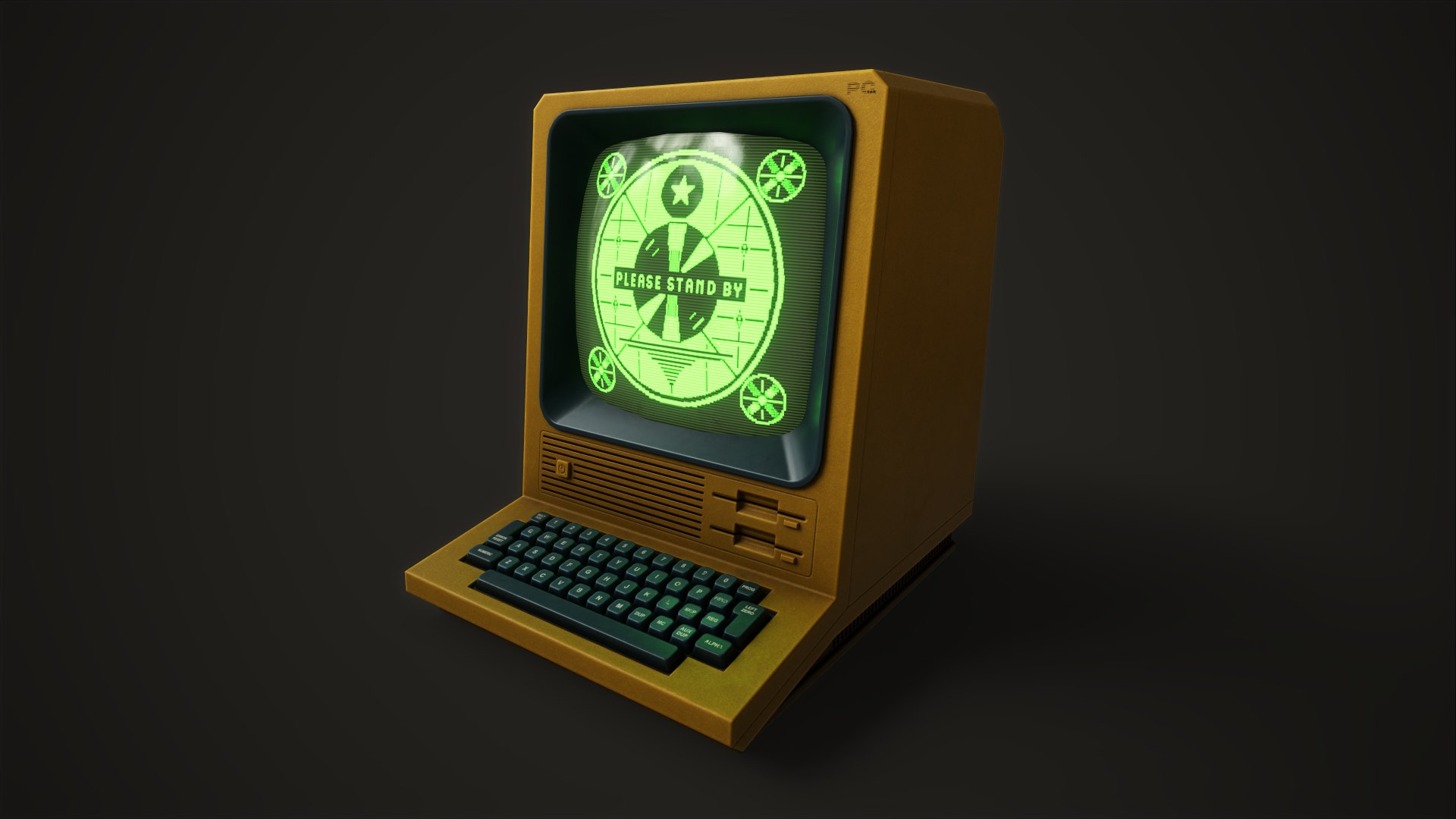 Retro Terminal 3D Model - TurboSquid 2185393