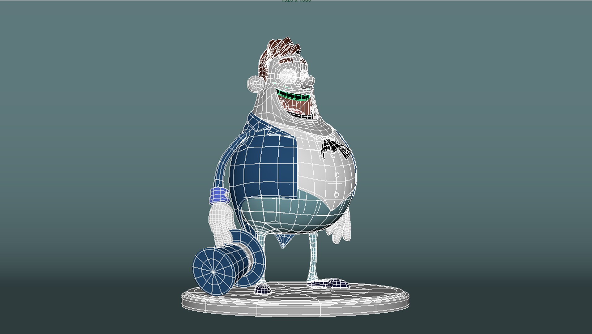 3D Model Cartoon Showman Character - TurboSquid 2082259
