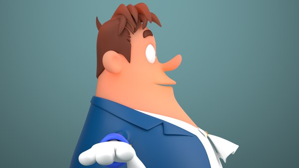 Cartoon Showman Character 3D 모델 - TurboSquid 2082259