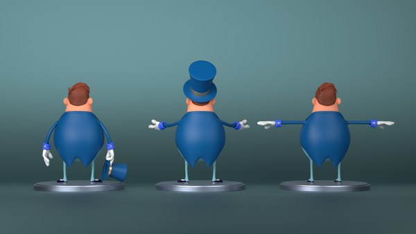 Cartoon Showman Character 3D 모델 - TurboSquid 2082259