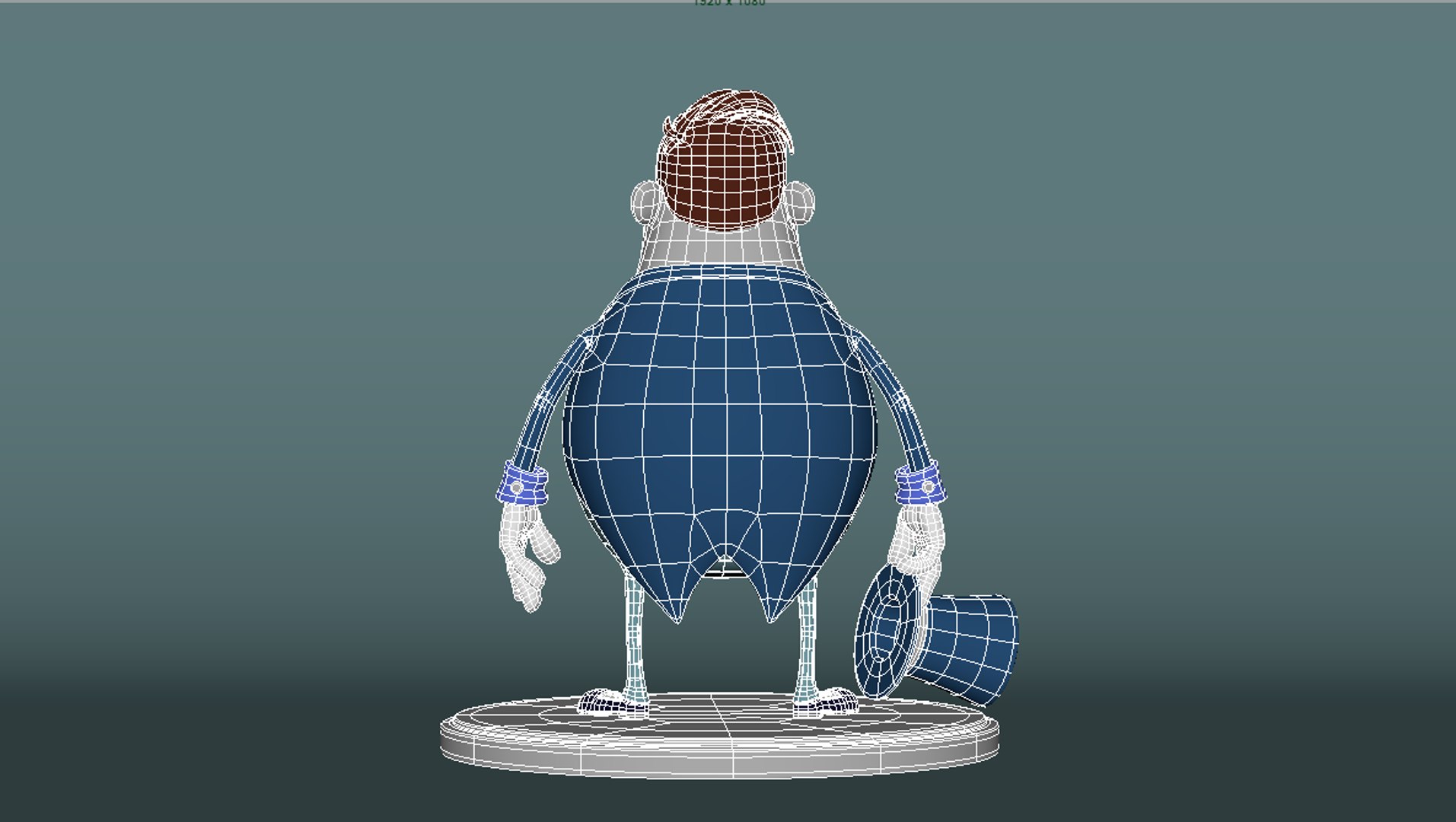 3D Model Cartoon Showman Character - TurboSquid 2082259