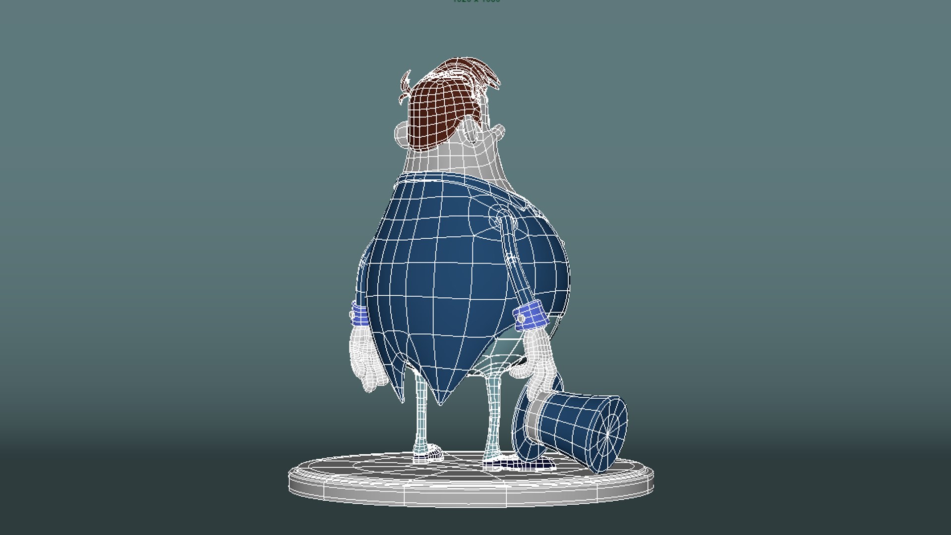 3D Model Cartoon Showman Character - TurboSquid 2082259