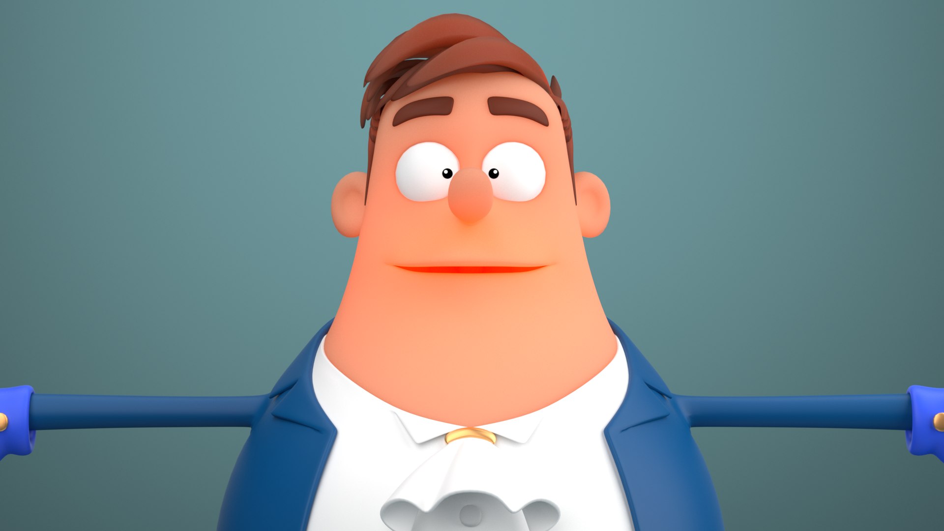 3D Model Cartoon Showman Character - TurboSquid 2082259