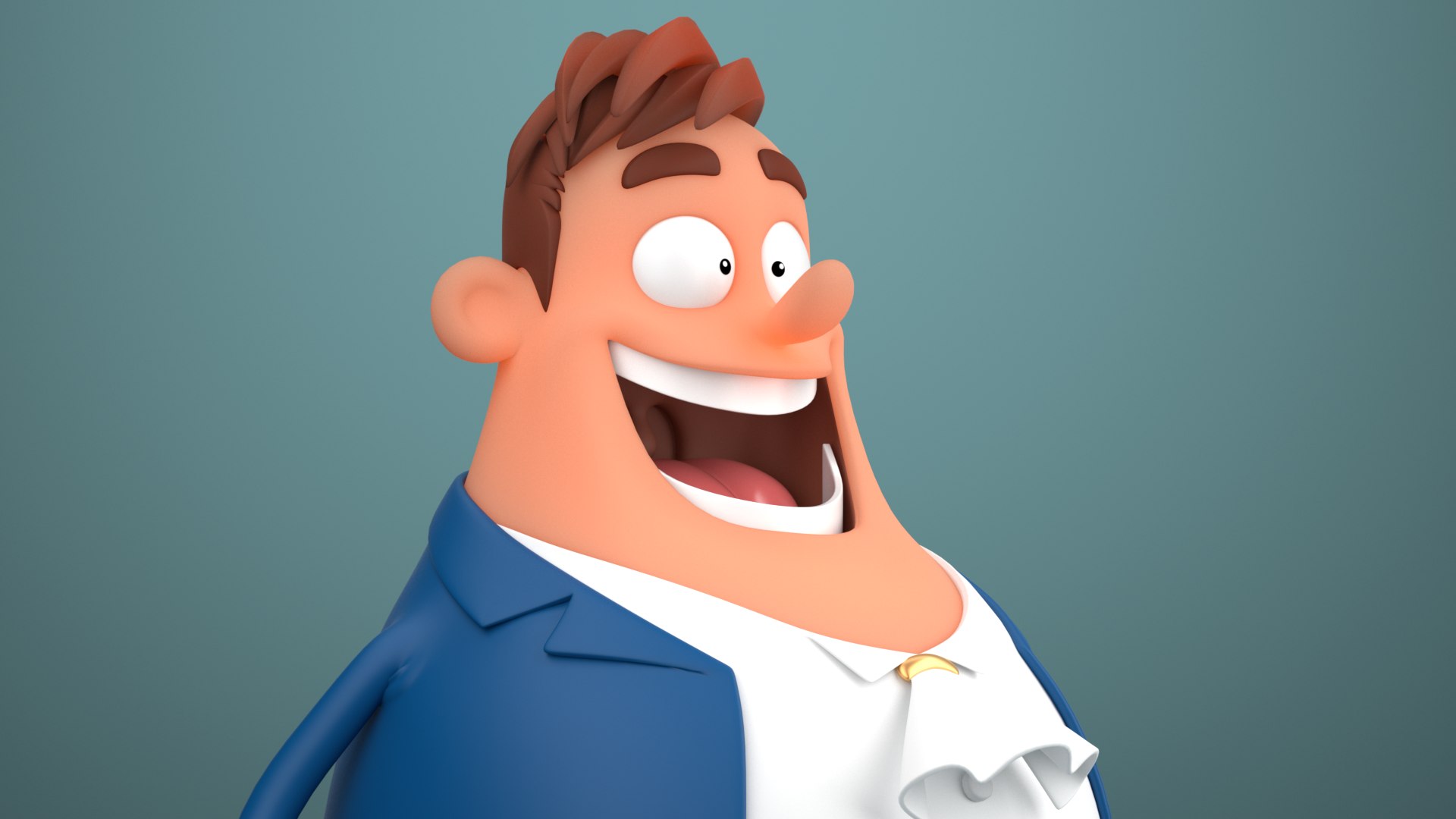 3D Model Cartoon Showman Character - TurboSquid 2082259
