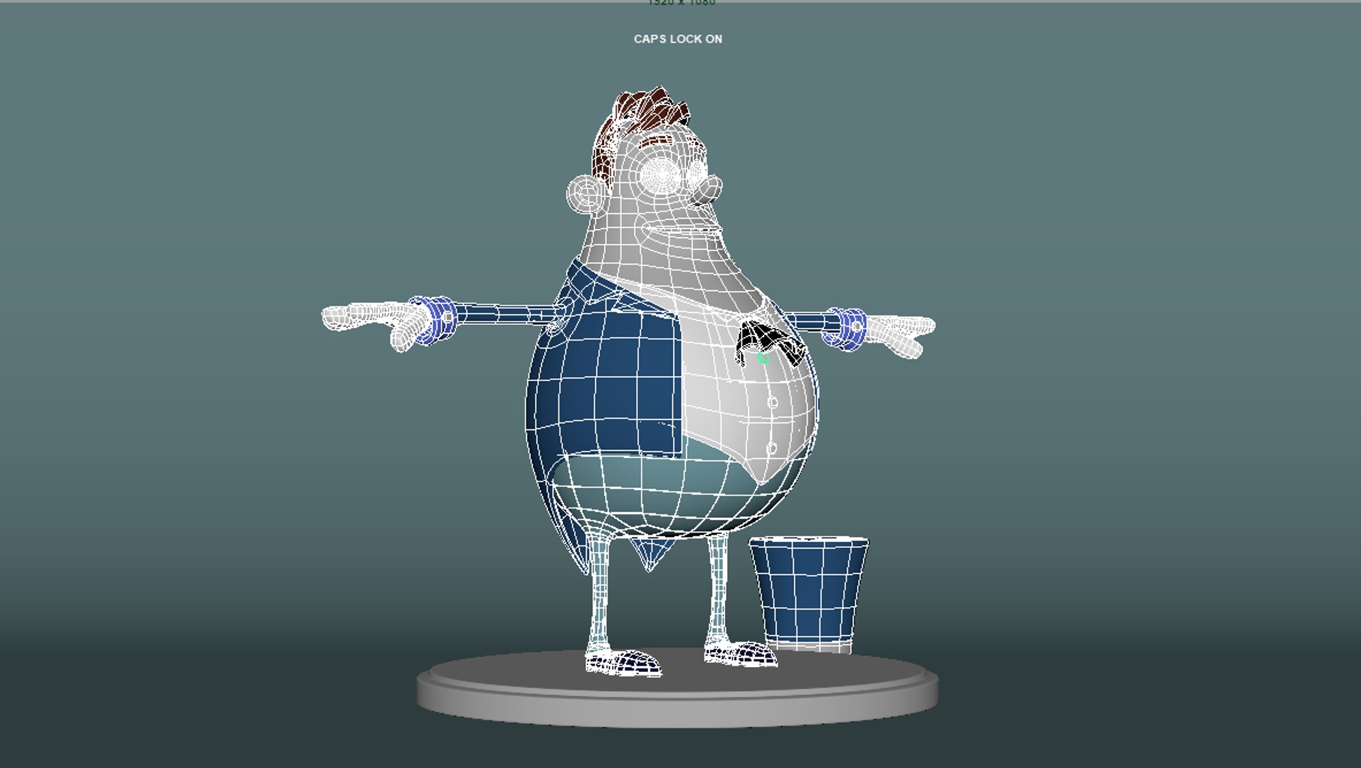 3D model Cartoon Showman Character - TurboSquid 2082259