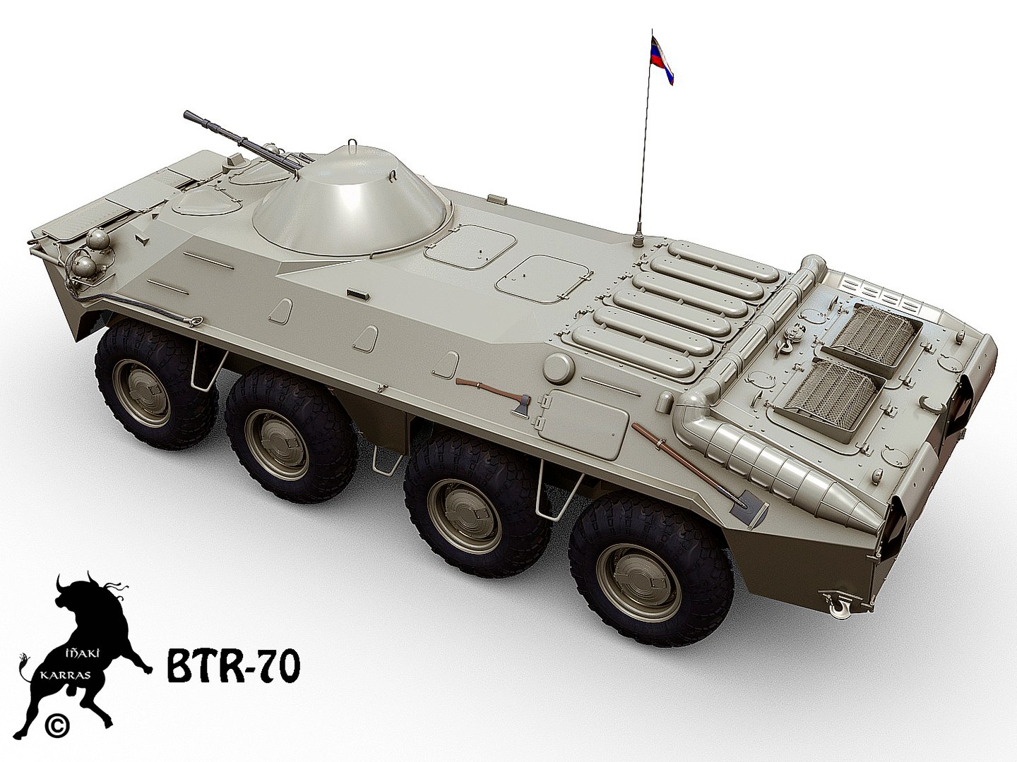 Btr-70 Apc 3d Model