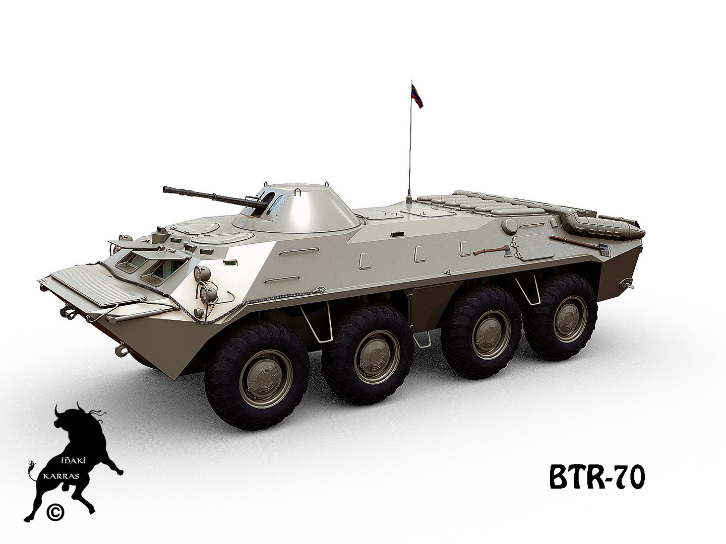 Btr-70 Apc 3d Model