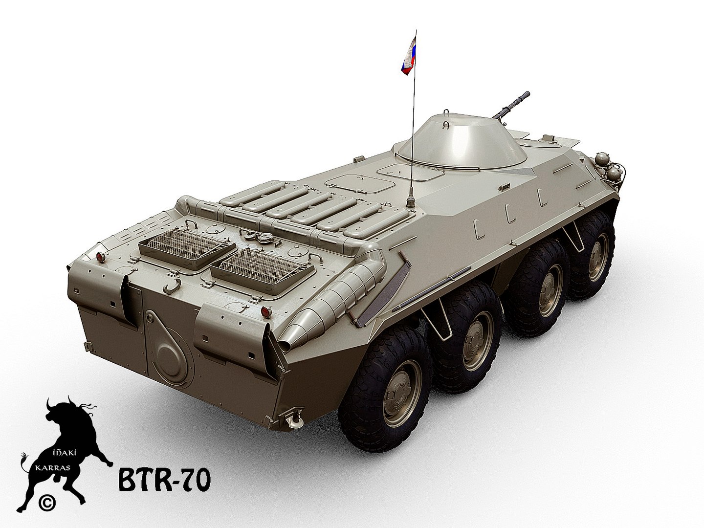 Btr-70 Apc 3d Model