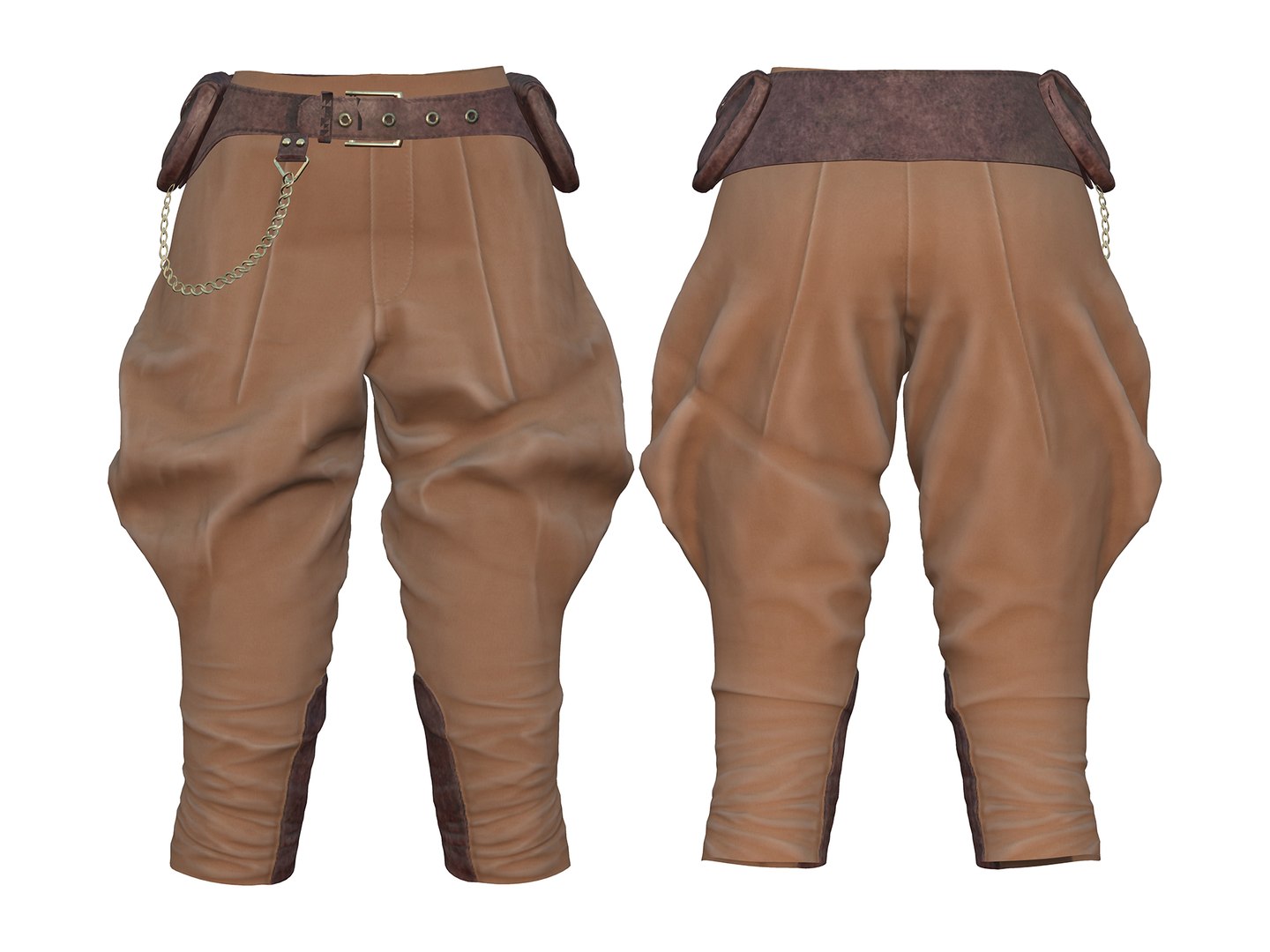 Officer Western Expeditor Archaeologist Explorer Pants Full Outfit 3D ...
