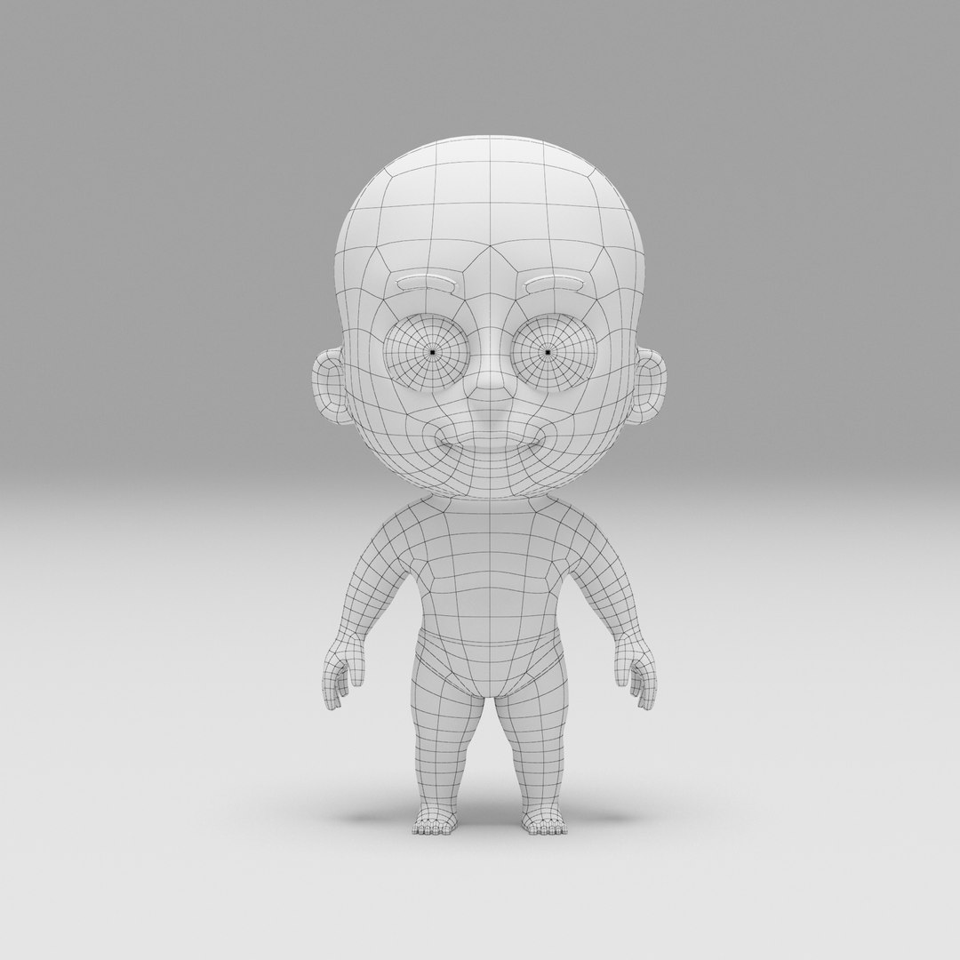 3D model Baby base mesh - TurboSquid 1946775