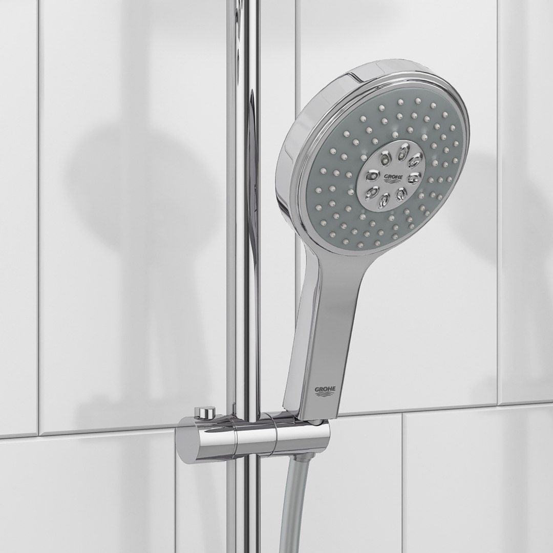 3D Shower Systems Grohe Rainshower - TurboSquid 1405080