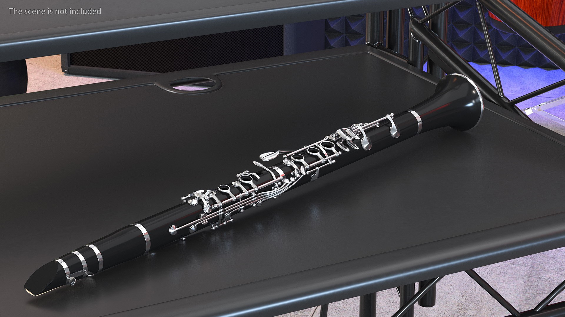 3D Clarinet With Silver Keys - TurboSquid 2171897