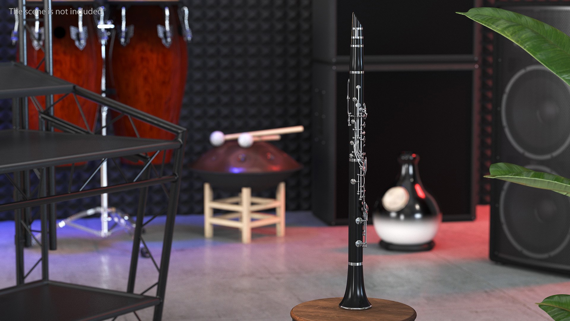 3D Clarinet With Silver Keys - TurboSquid 2171897