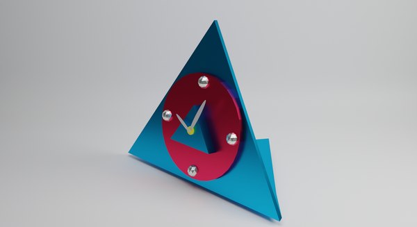 Clock triangle model - TurboSquid 1677604