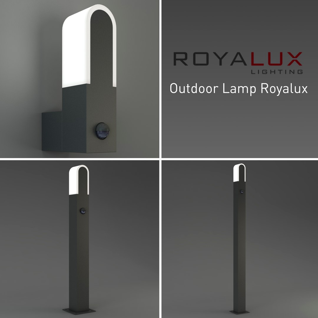 3d model outdoor lighting lamp royalux