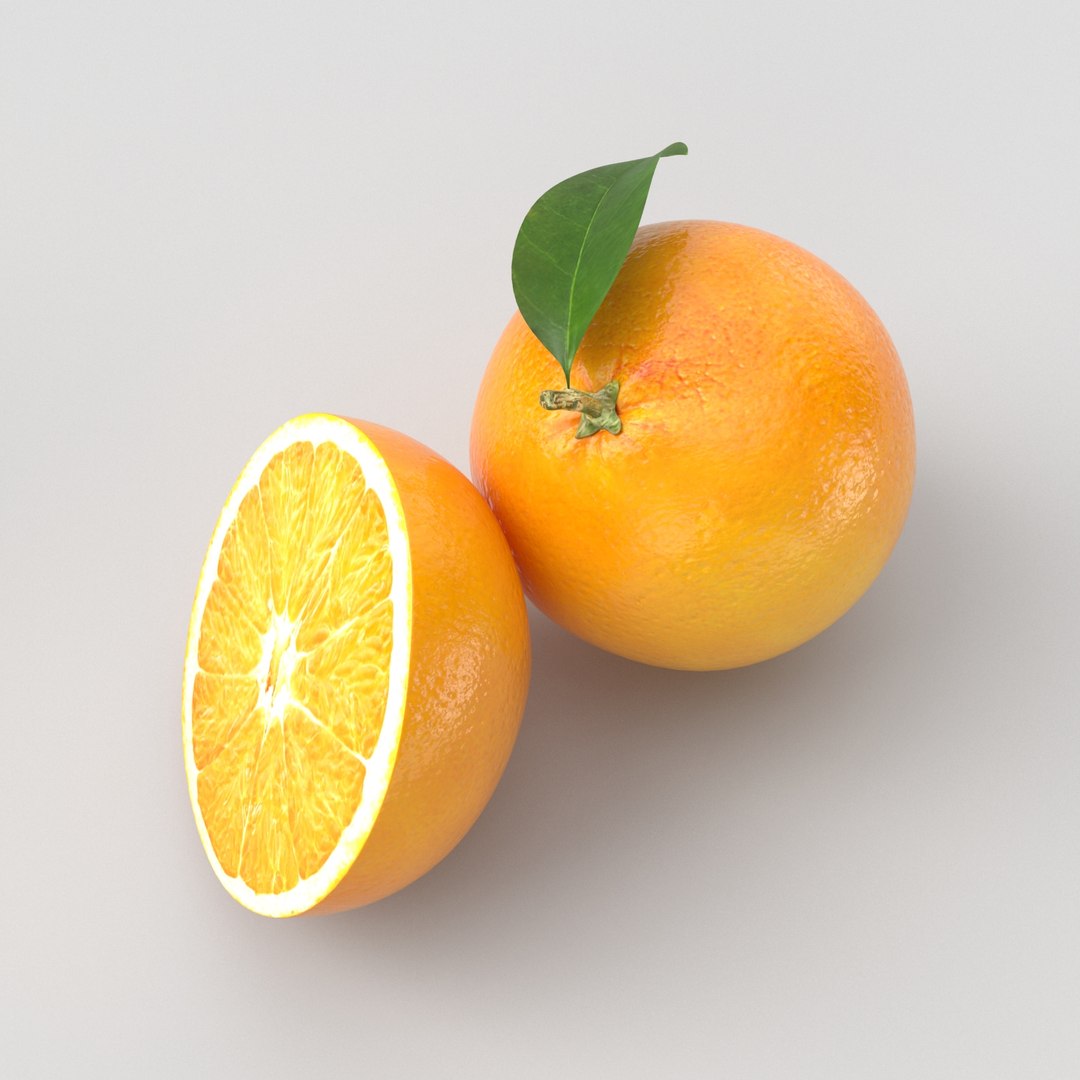 3D Realistic Orange Fruit - TurboSquid 1552249