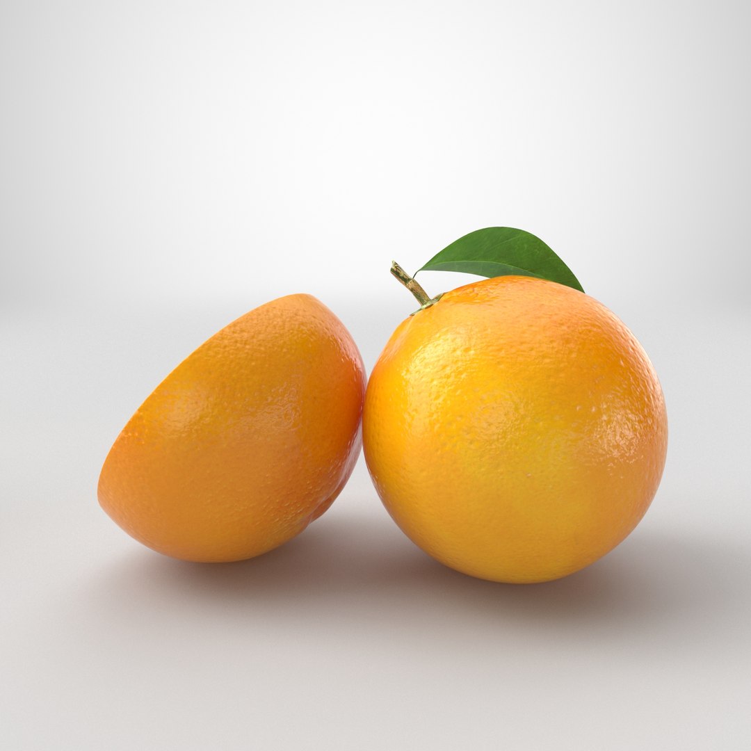 3D Realistic Orange Fruit - TurboSquid 1552249