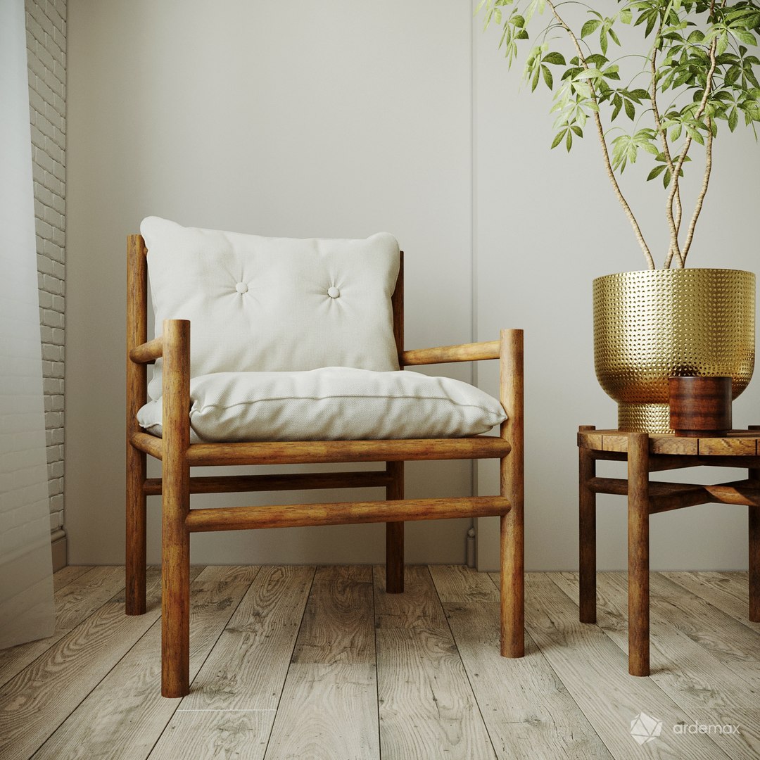 3D H M Chair Table - TurboSquid 1580647