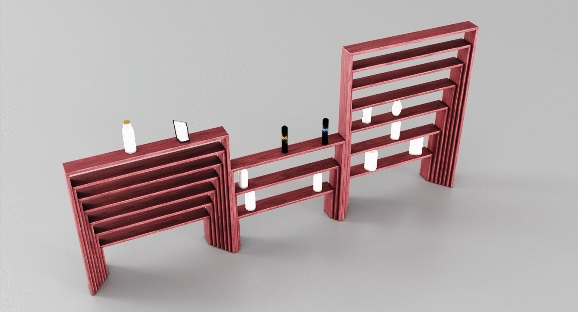 Shop shelves 3D model - TurboSquid 1308136