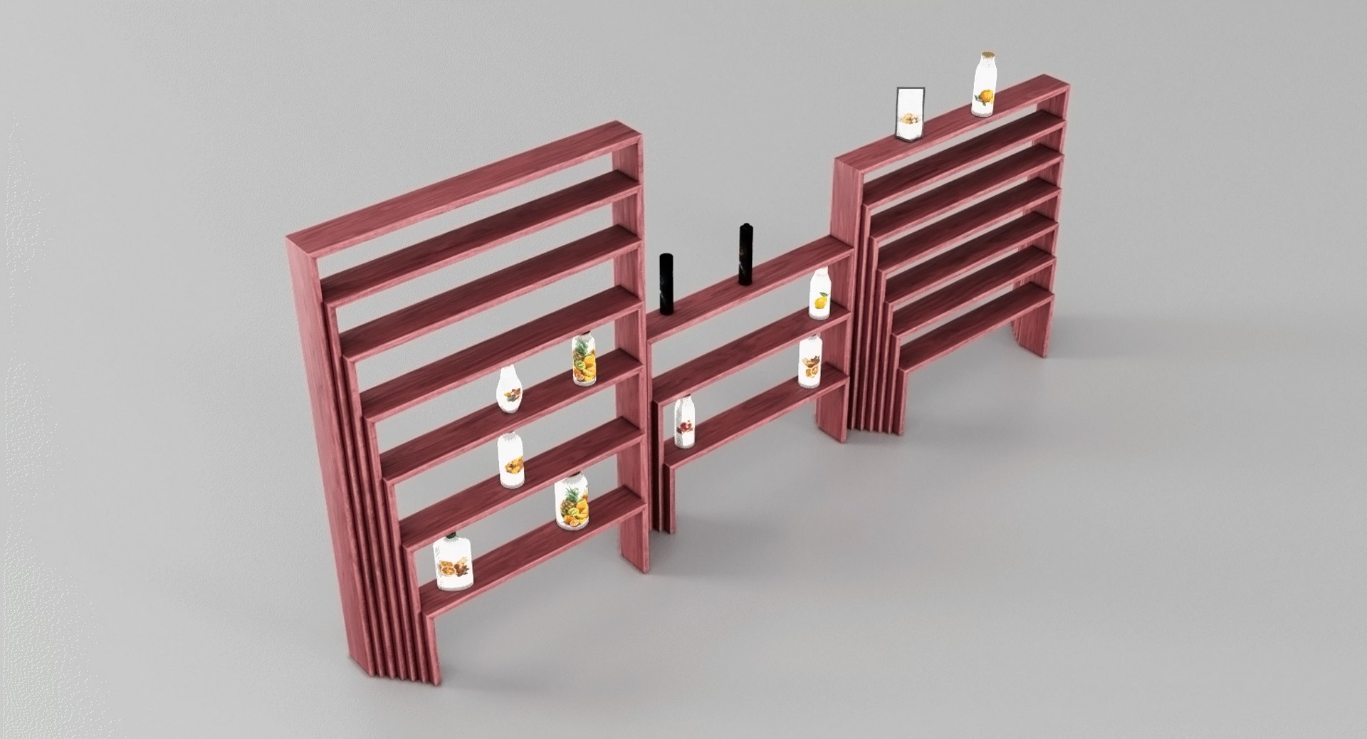 Shop shelves 3D model - TurboSquid 1308136