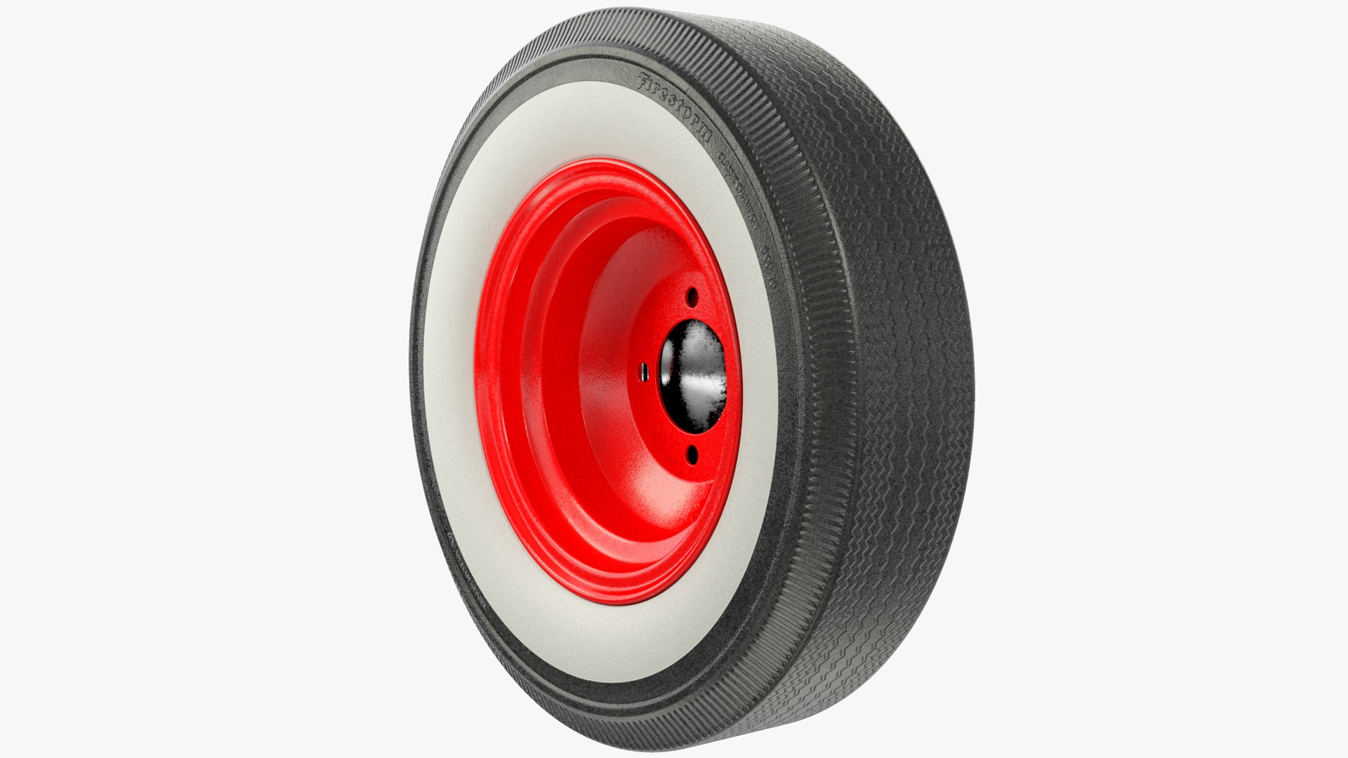 3D Retro Car Wheel V1 - TurboSquid 2025684