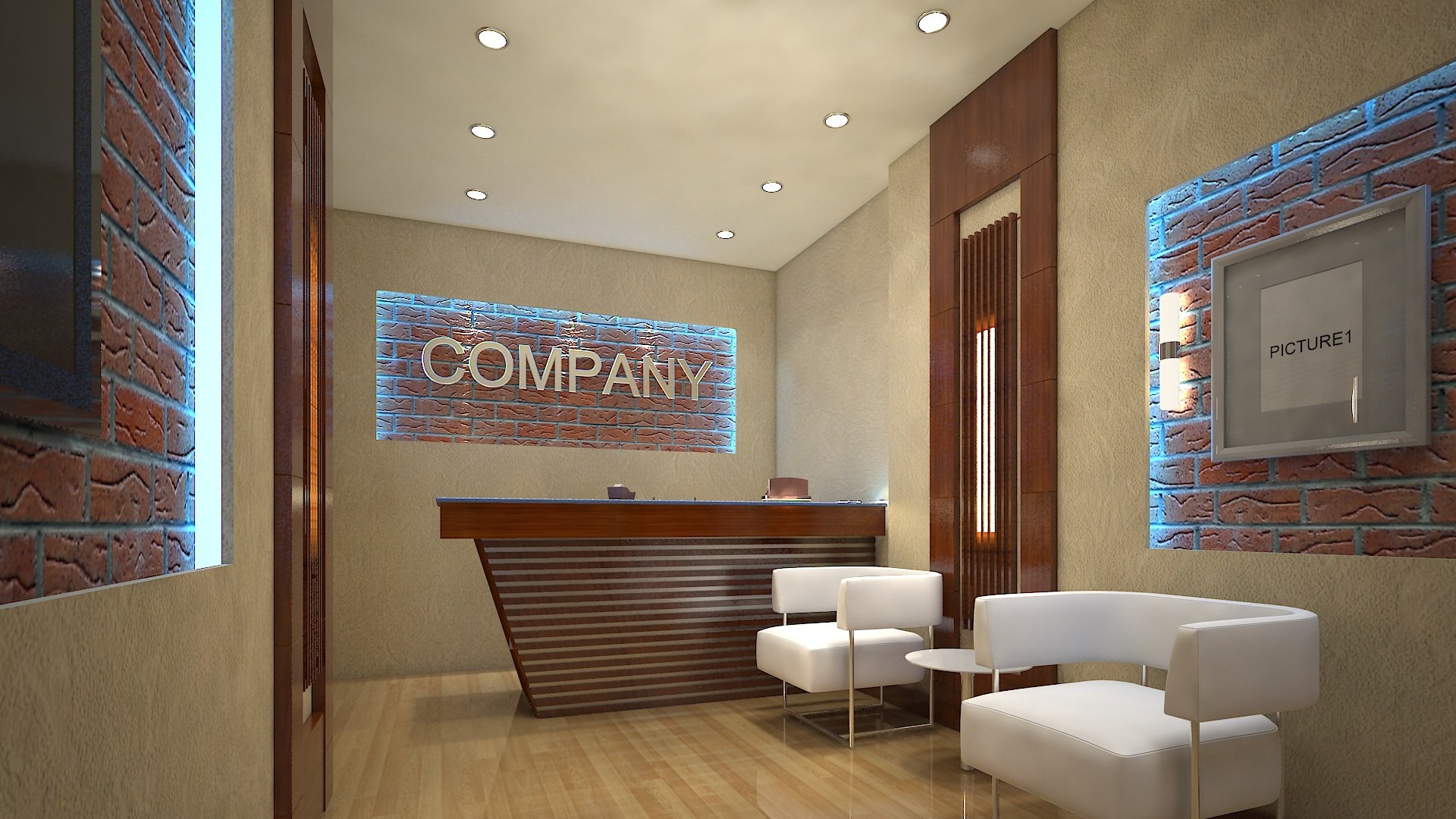 Office Reception 3D Model - TurboSquid 1803259