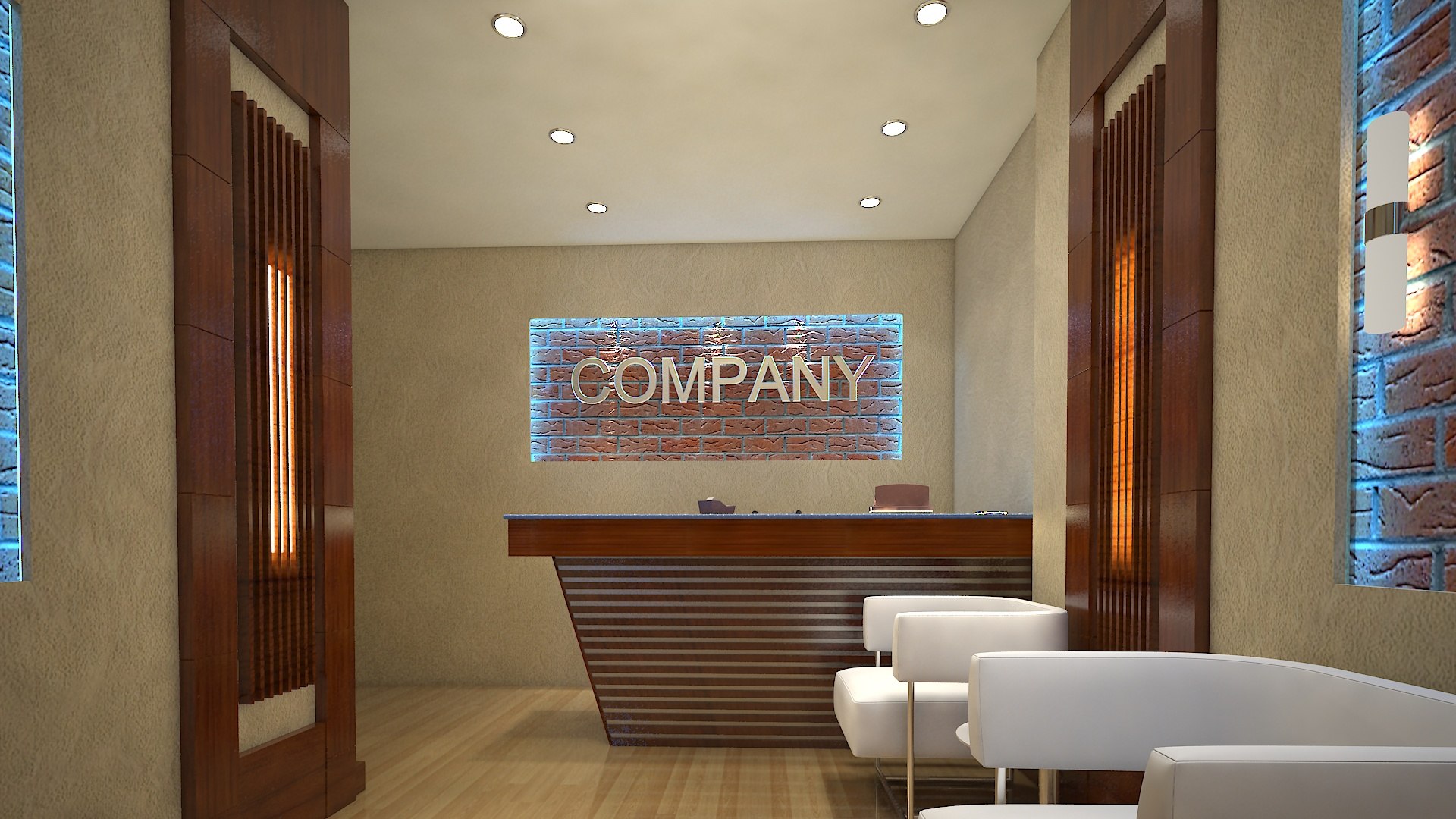 Office Reception 3D Model - TurboSquid 1803259