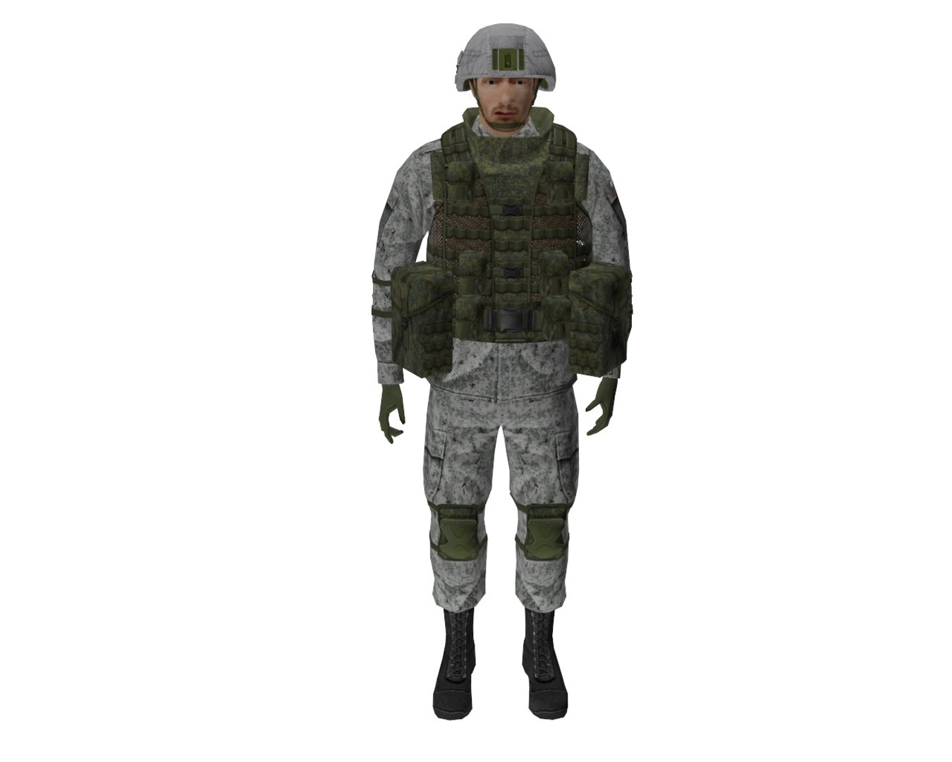 Modern Soldier Equipment Ratnik 3D Model - TurboSquid 1306300