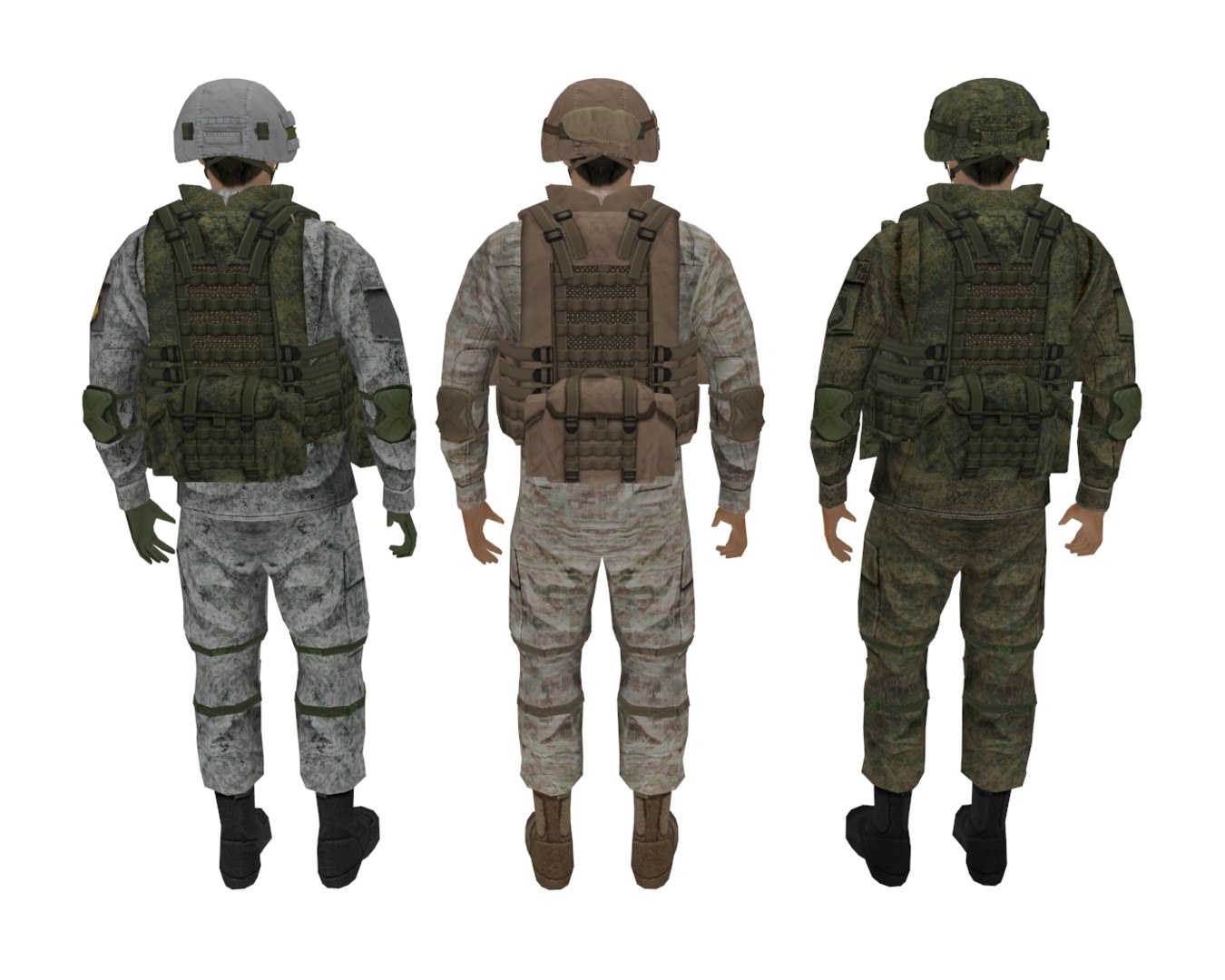 Modern Soldier Equipment Ratnik 3D Model - TurboSquid 1306300