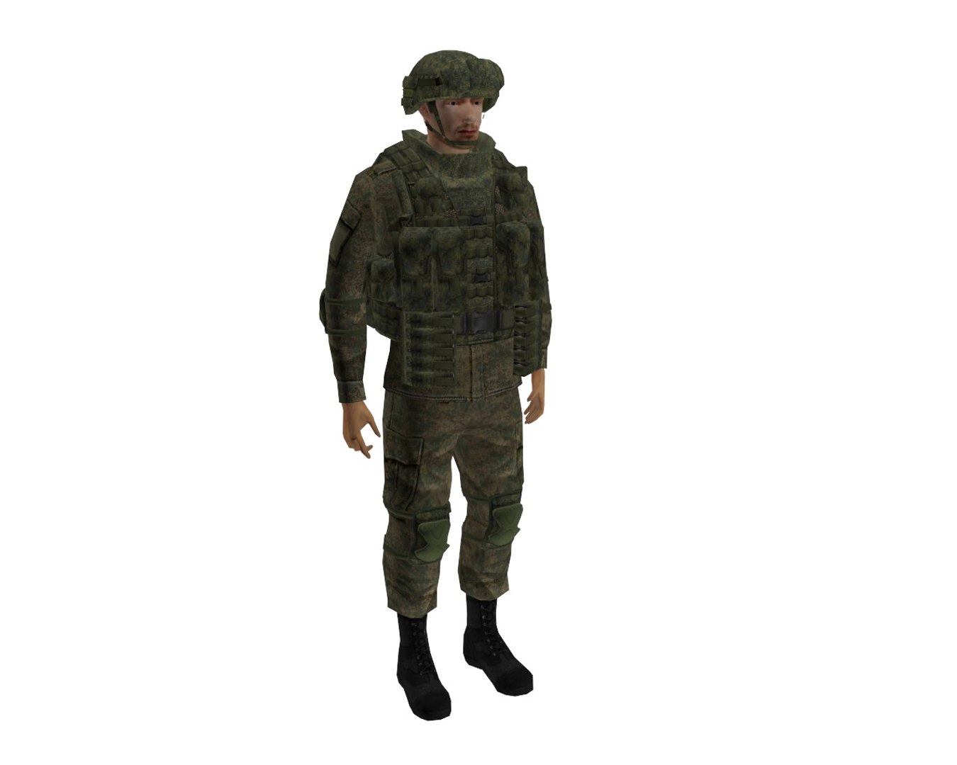 Modern Soldier Equipment Ratnik 3D Model - TurboSquid 1306300