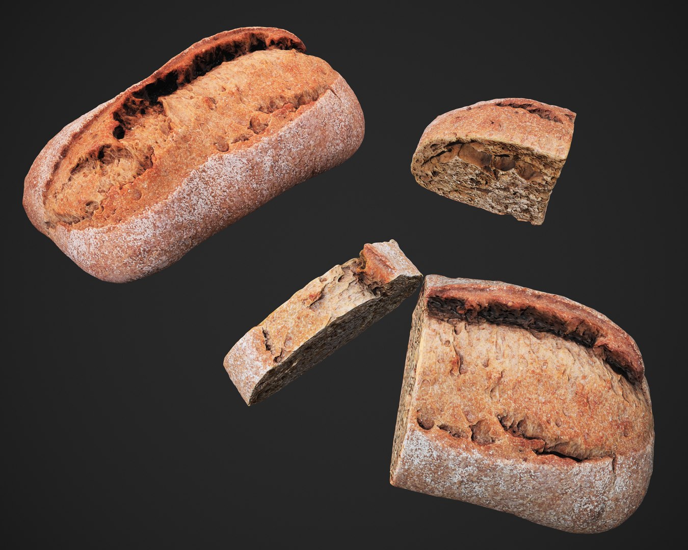 3D Health Bread Model - TurboSquid 1758354