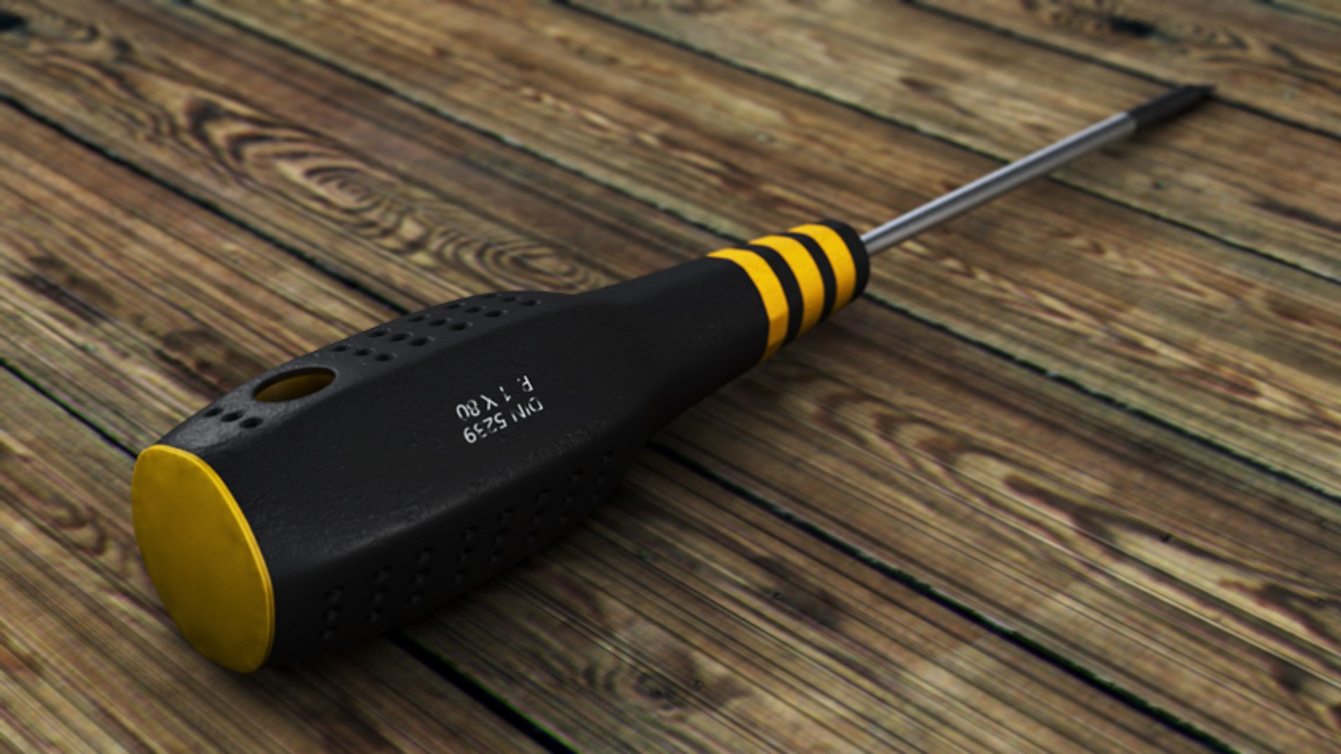 3d flathead screwdriver model