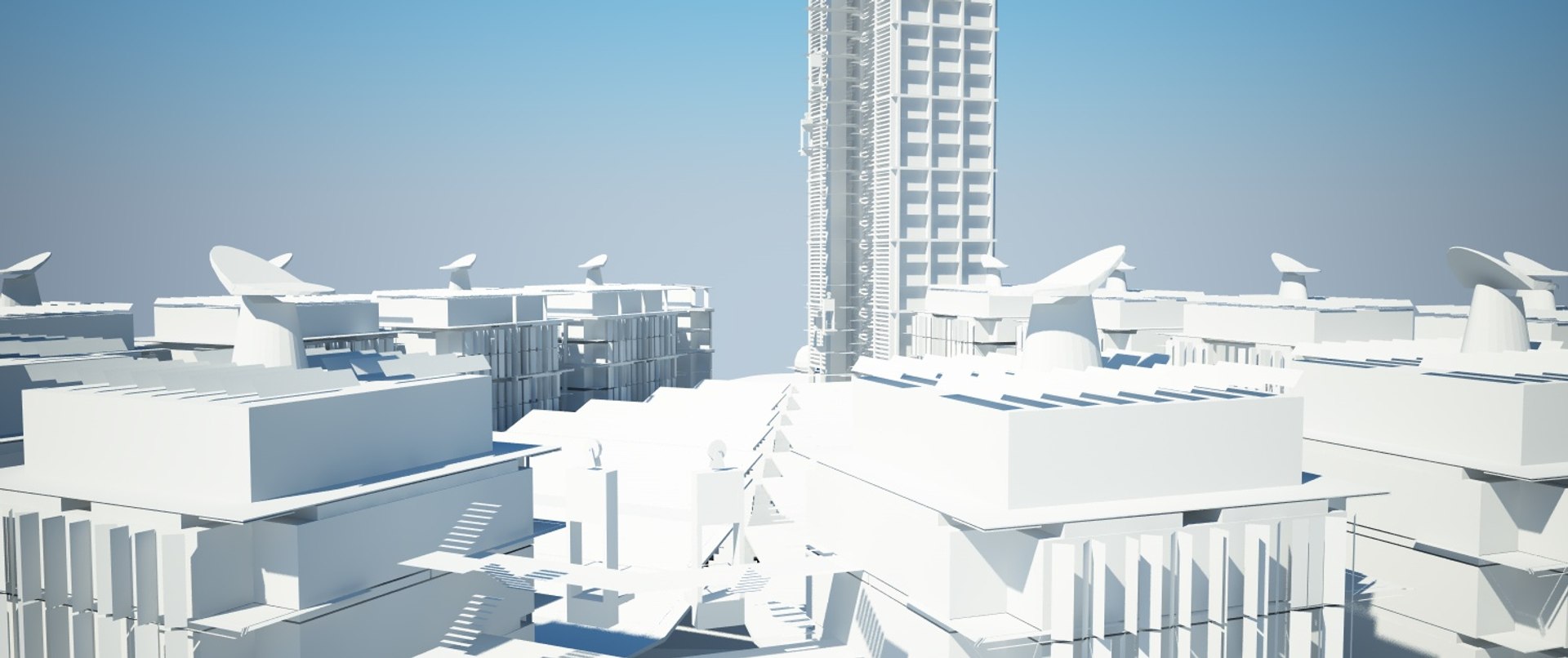 3d Model City Buildings Skyscraper