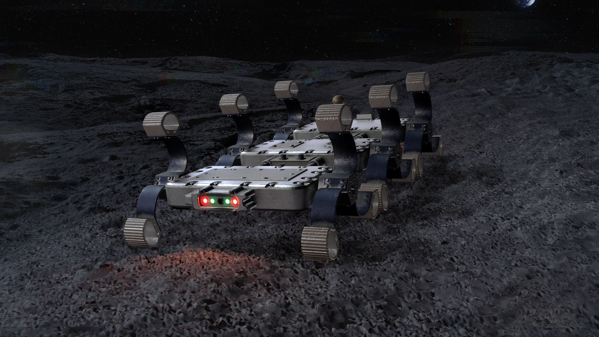 Scout Crawler Moon Rover Vehicle 3D - TurboSquid 2059954