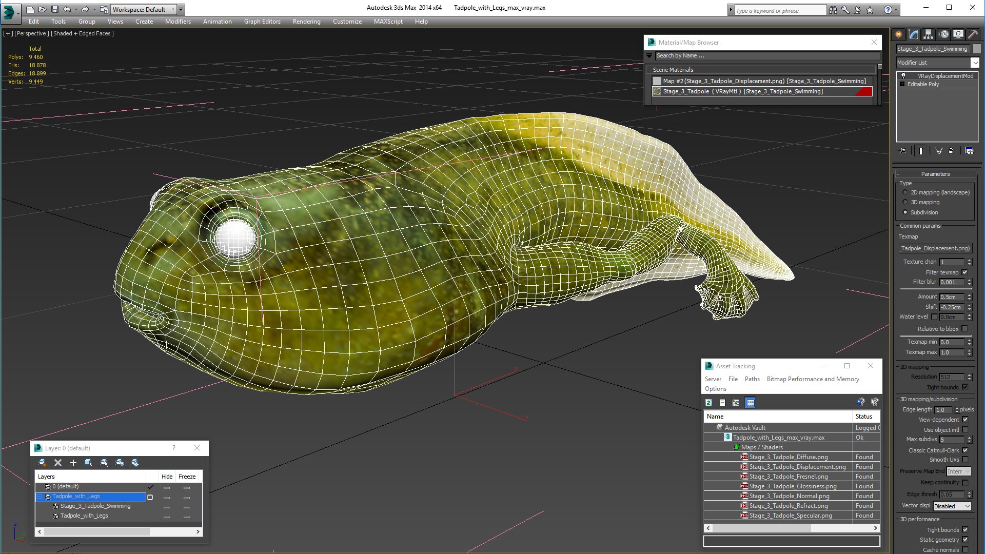 3D Tadpole with Legs model - TurboSquid 1719487