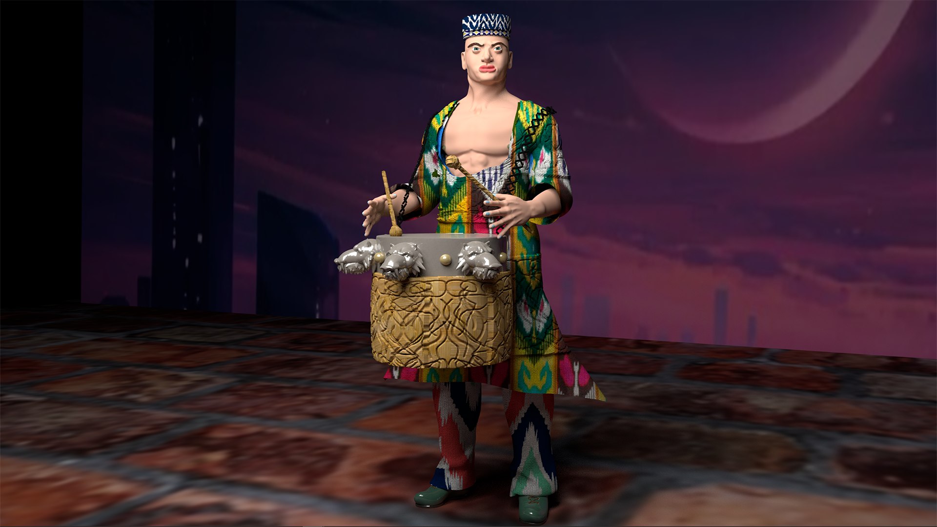 Drummer Character 3D Model - TurboSquid 2248416