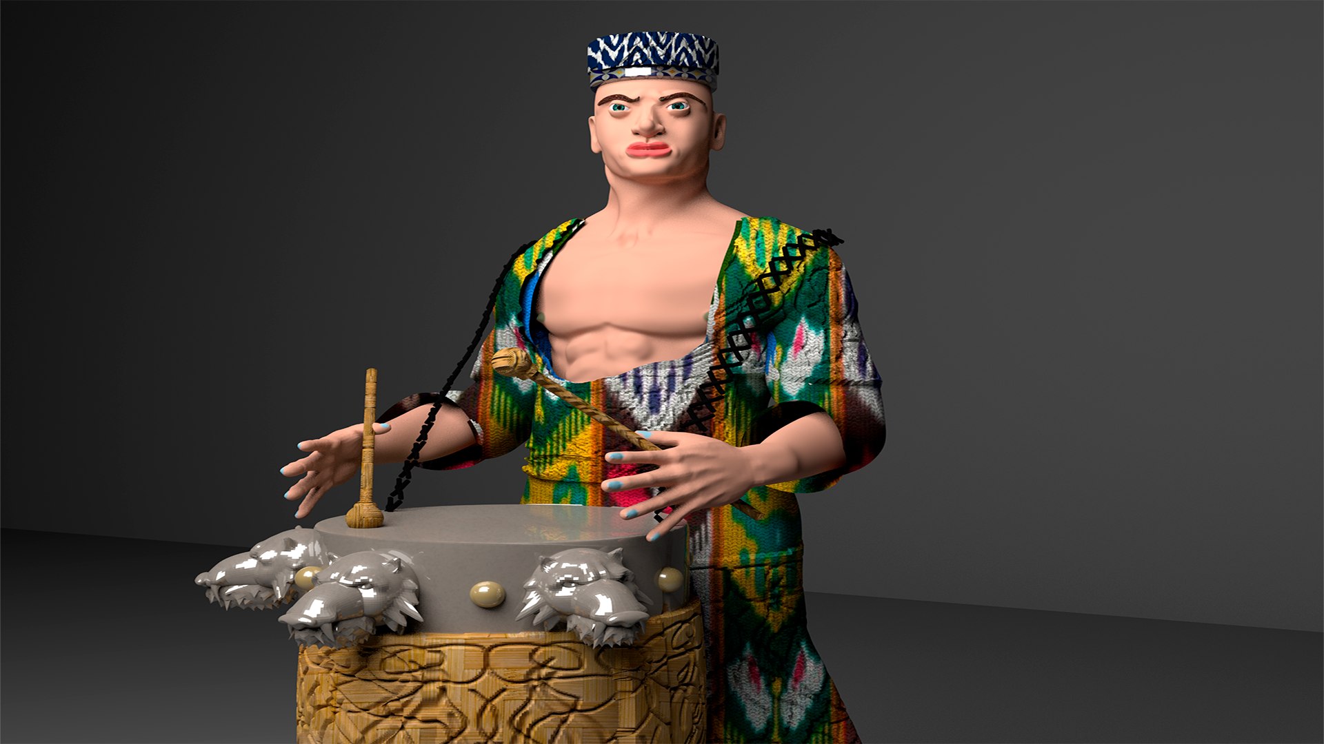 Drummer Character 3D Model - TurboSquid 2248416