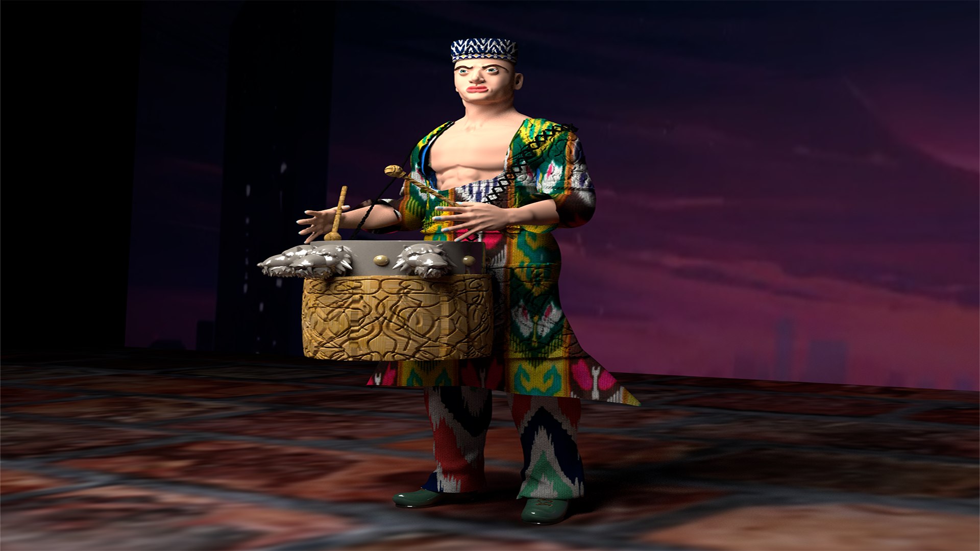Drummer Character 3D Model - TurboSquid 2248416