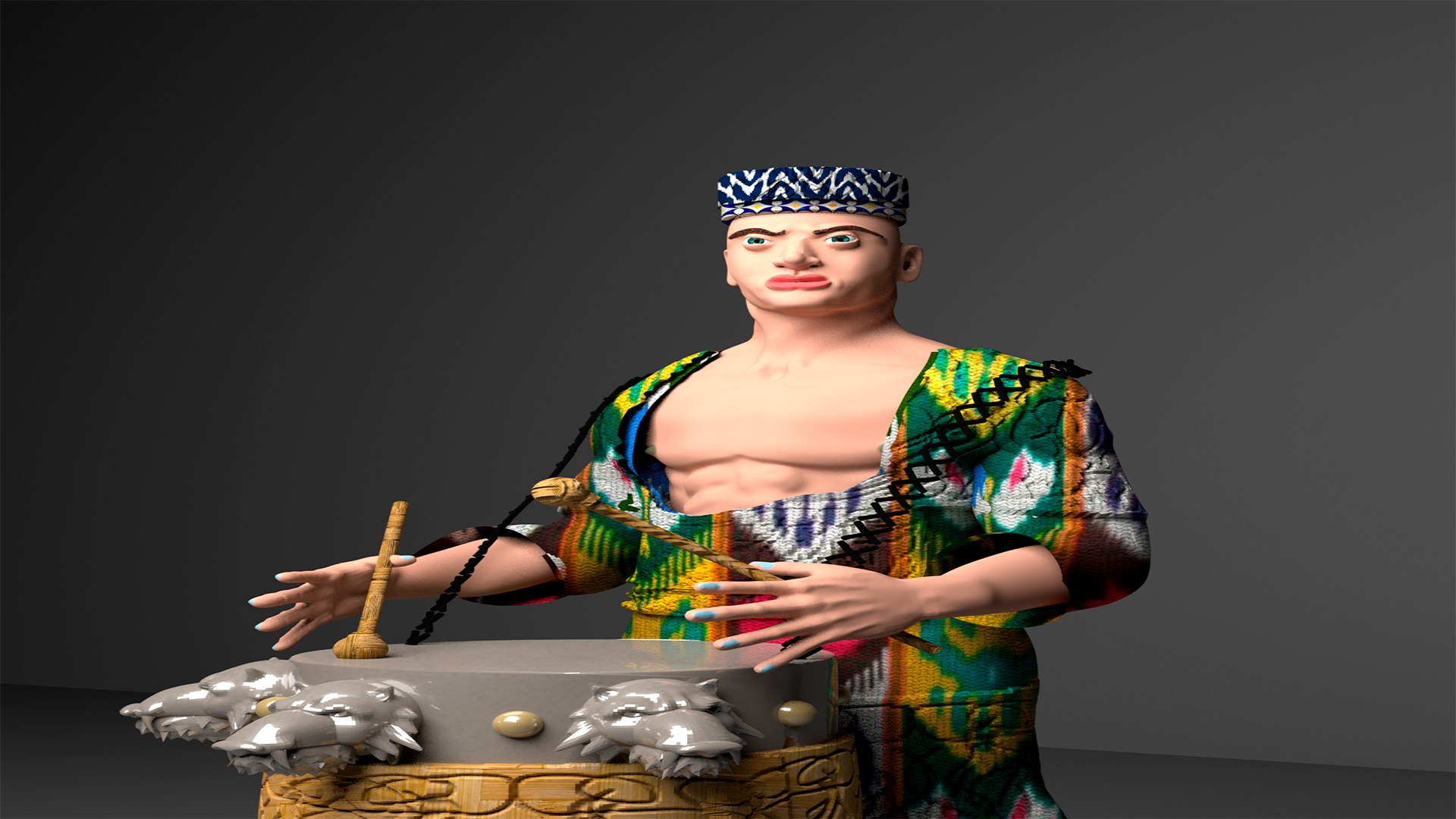 Drummer Character 3D Model - TurboSquid 2248416