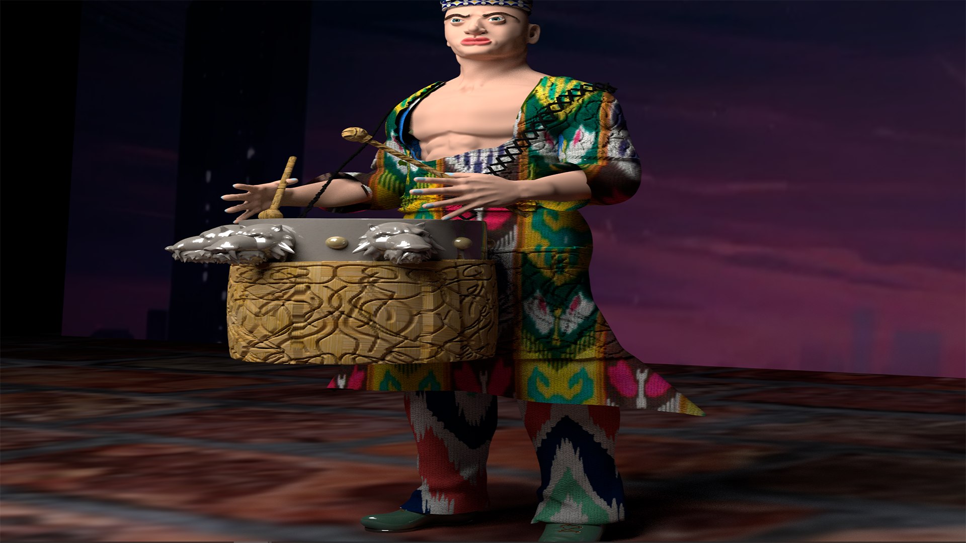 Drummer Character 3D Model - TurboSquid 2248416